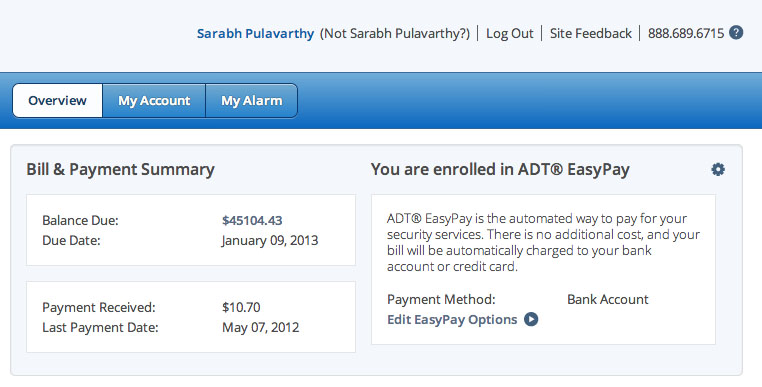 ADT :: Home Security, Bill Payment, Account Access